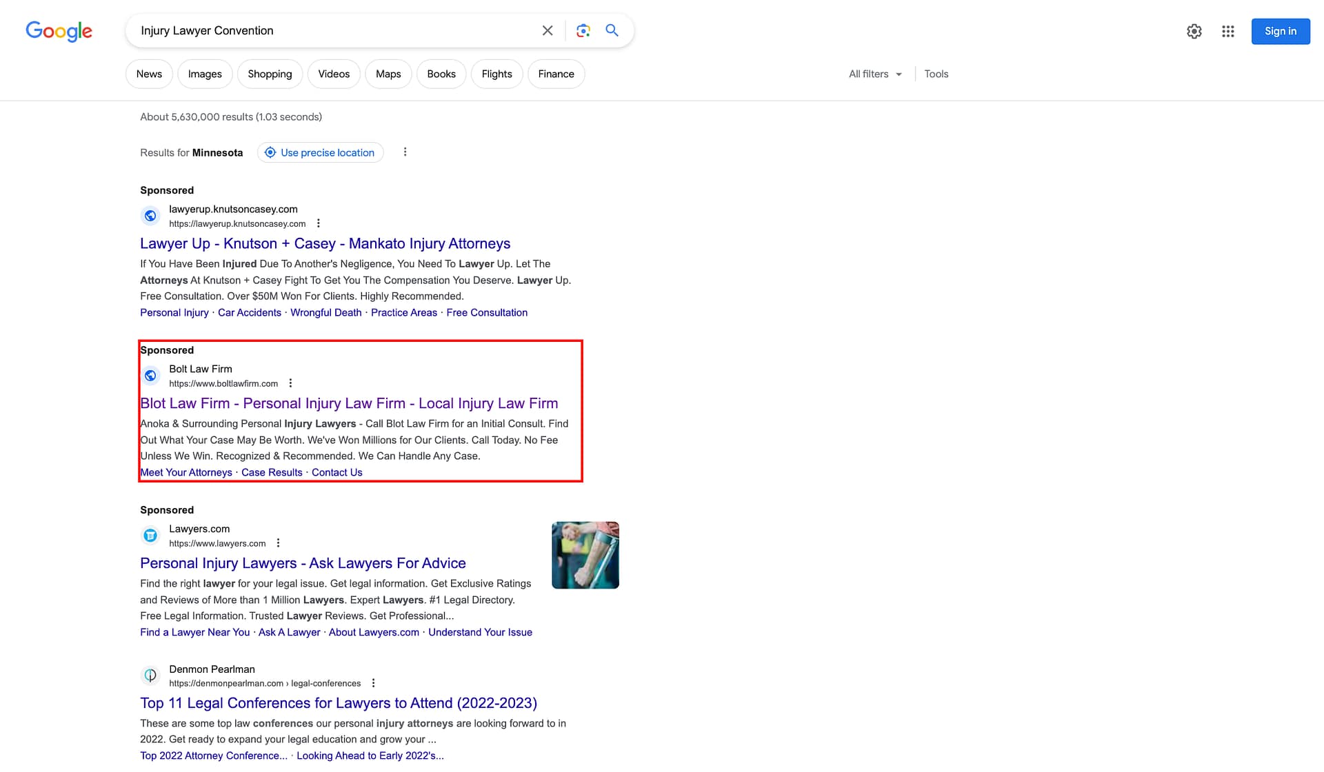 Bolt Law Firm - Legal PPC - Better Google Ads Results for Attorneys